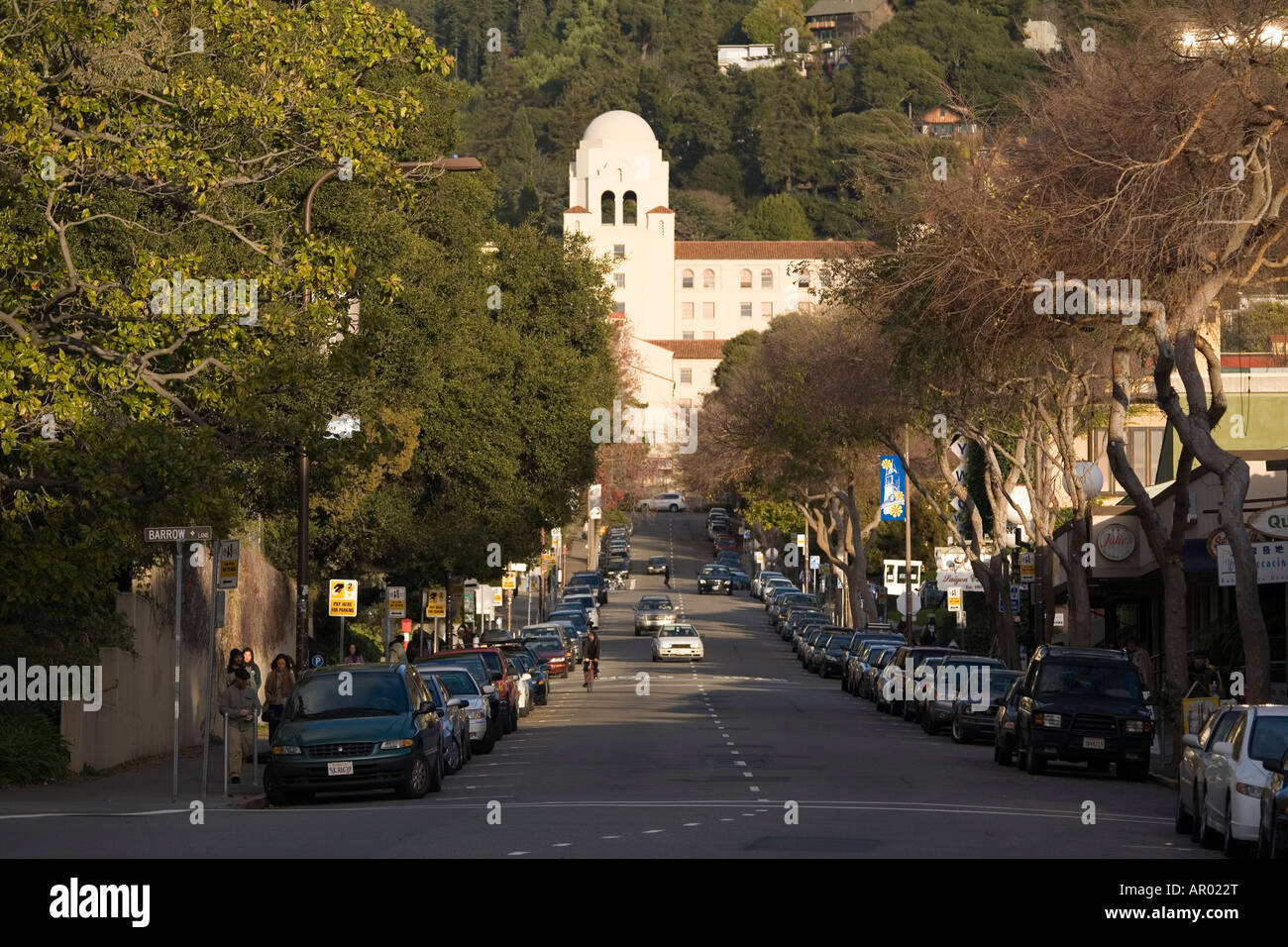 Street Scene of Berkeley California with the UC Berkeley International ...