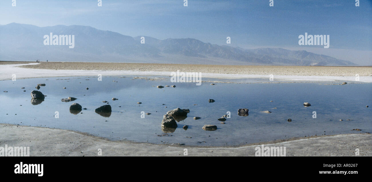 BAD WATER DEATH VALLEY NATIONAL MONUMENT CALIFORNIA USA Stock Photo - Alamy