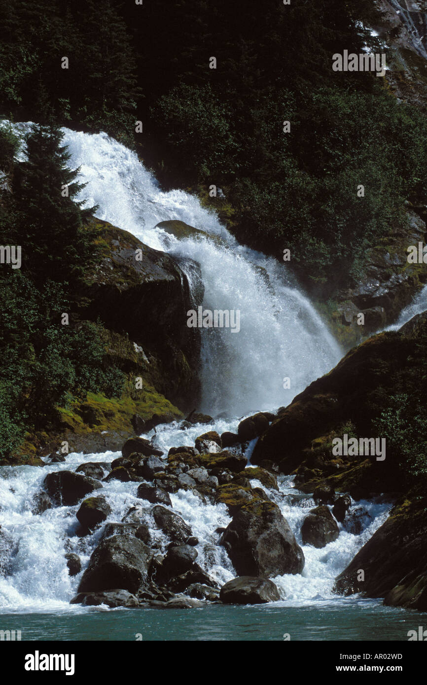 scenic waterfall in southeast Alaska Stock Photo - Alamy