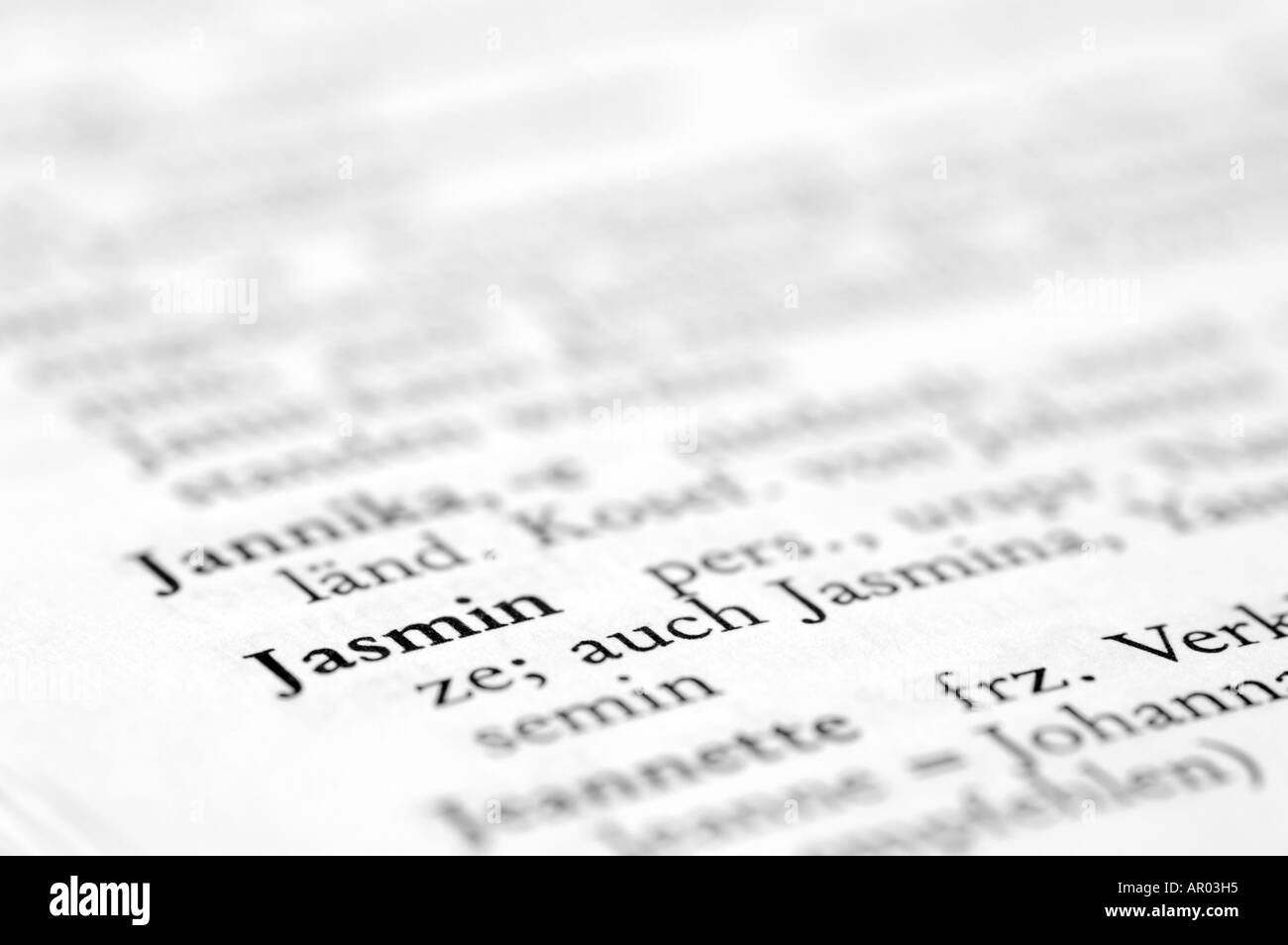 Female first name Black and White Stock Photos & Images - Alamy