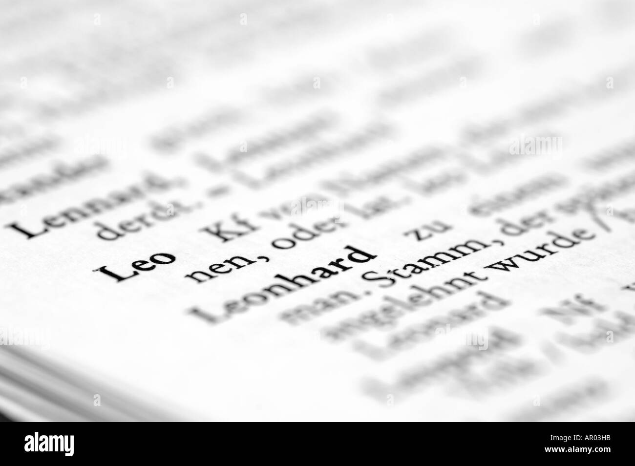 Firstname Black and White Stock Photos & Images - Alamy