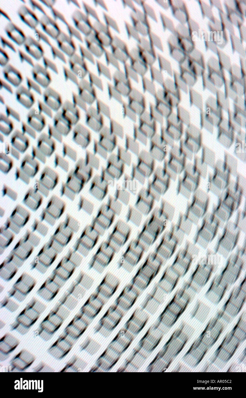 Digital information binary code with dramatic lighting Stock Photo - Alamy