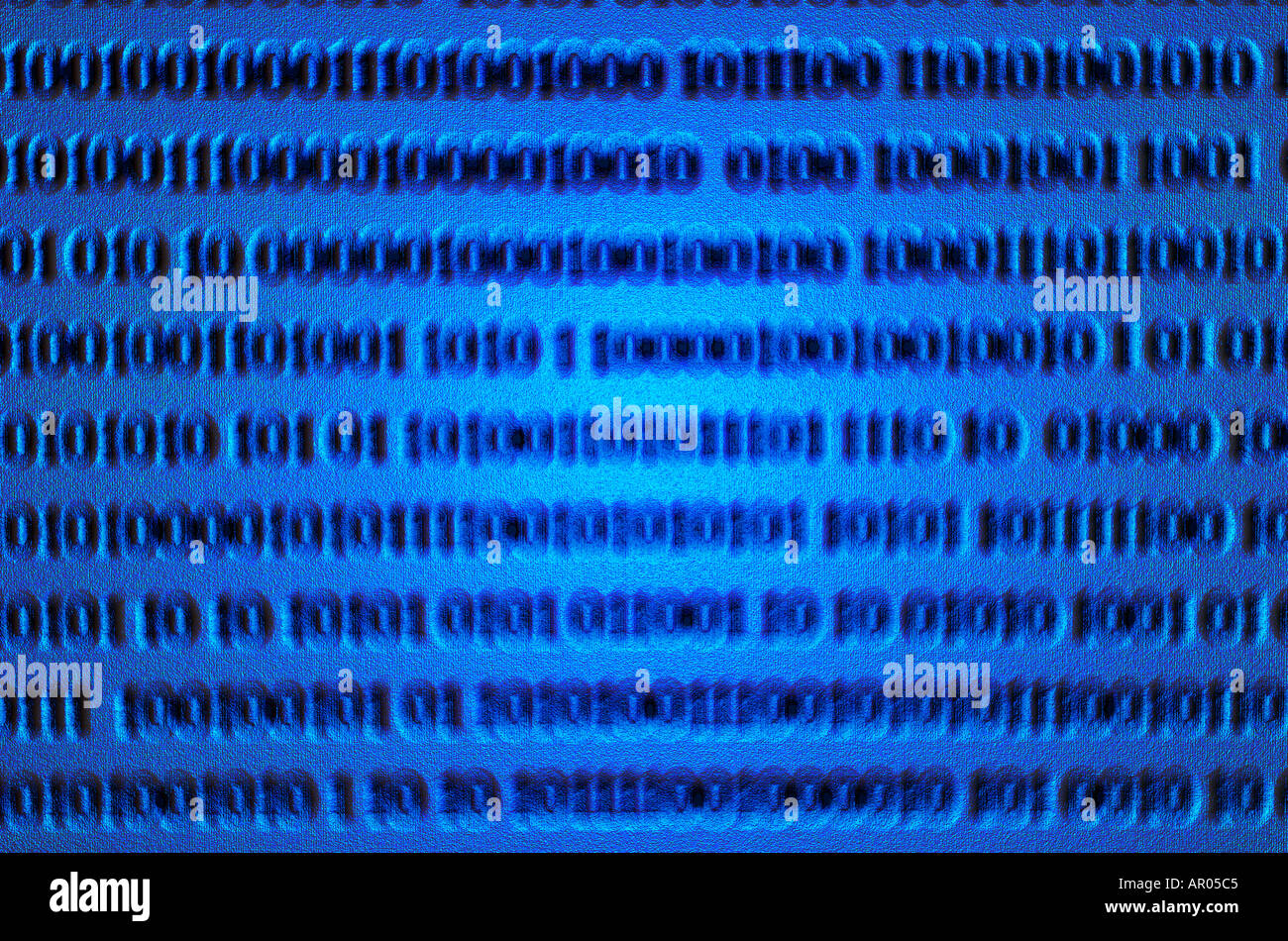 Digital information binary code with dramatic lighting Stock Photo - Alamy