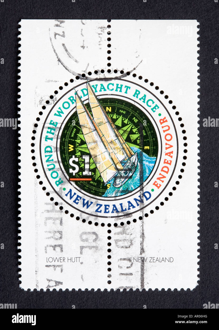 New Zealand postage stamp Stock Photo - Alamy