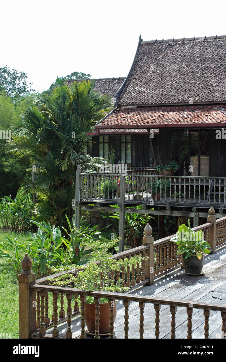 Traditional wooden Malay house in Terengganu,Malaysia Stock Photo - Alamy