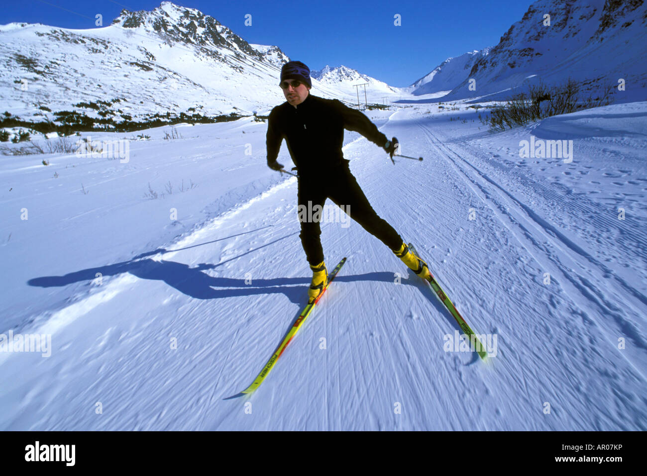Powerline pass valley hi-res stock photography and images - Alamy