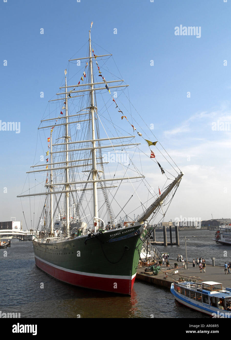 Museum-ship Rickmer Rickmers, Hamburg, Germany Stock Photo - Alamy