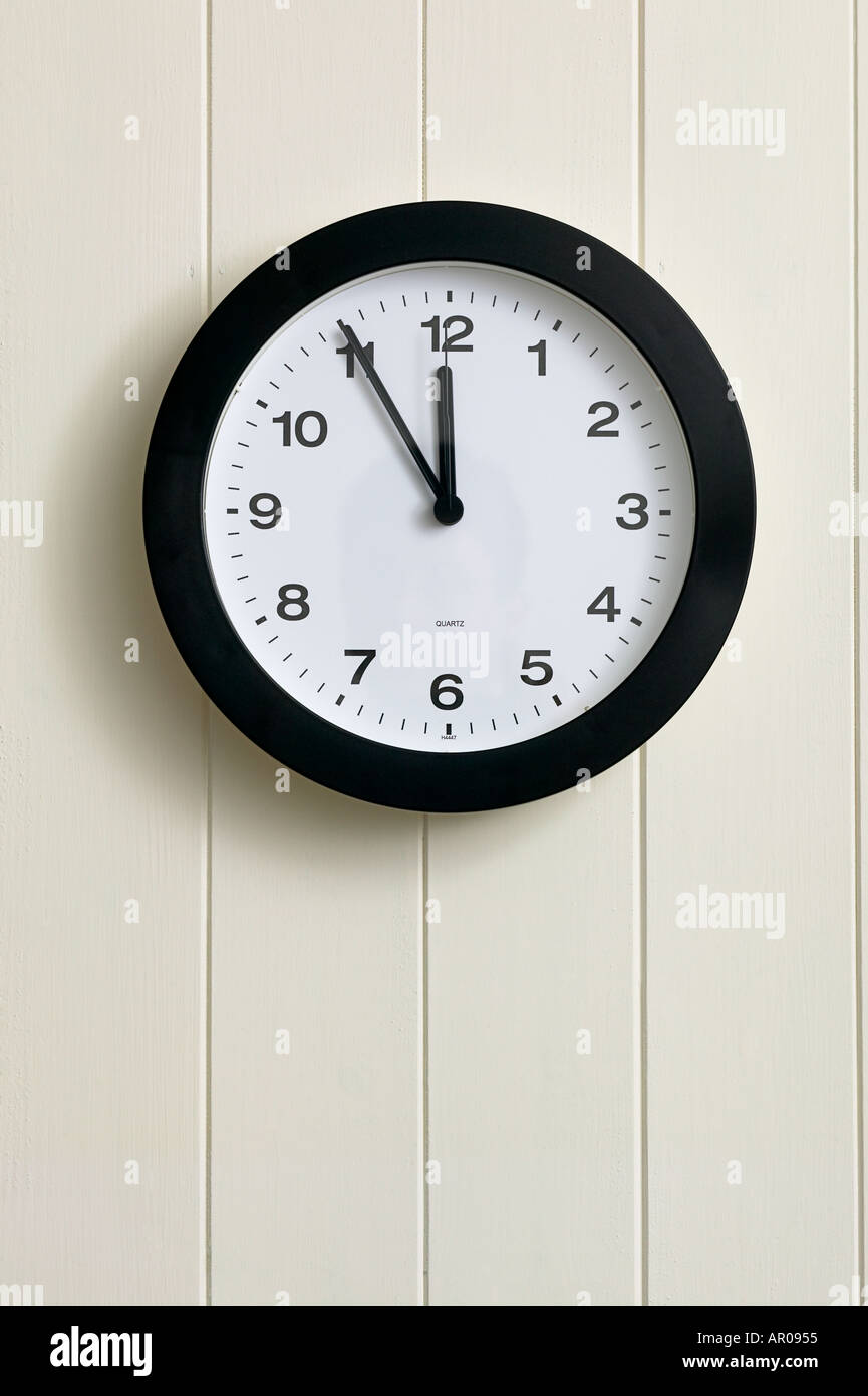 Clock 11:55 hi-res stock photography and images - Alamy