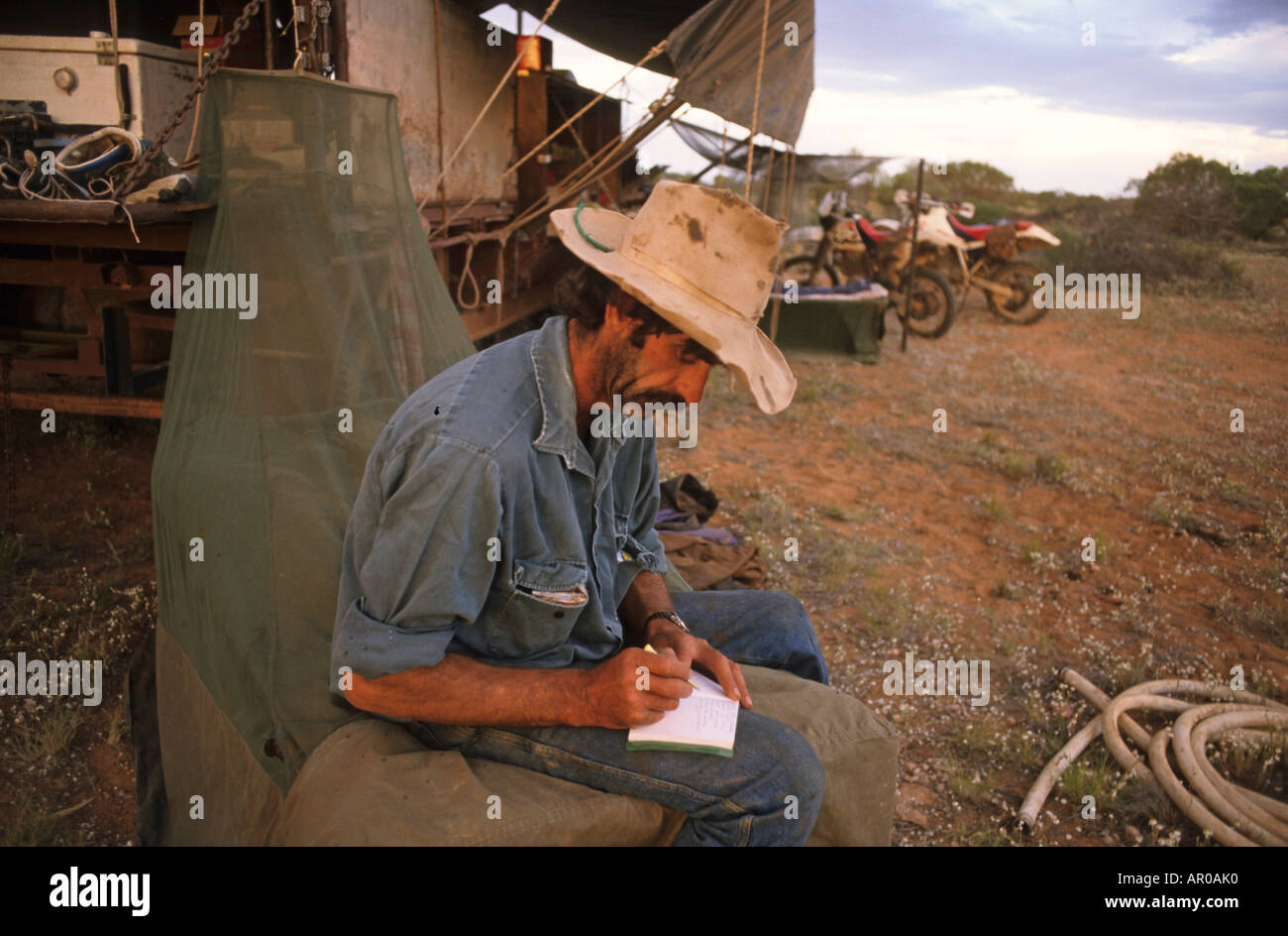 South Australia, Australien, musterers camp in the outback, South ...