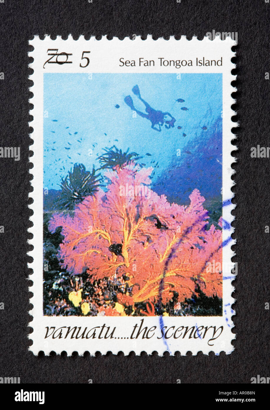 Vanuatu postage stamp Stock Photo - Alamy