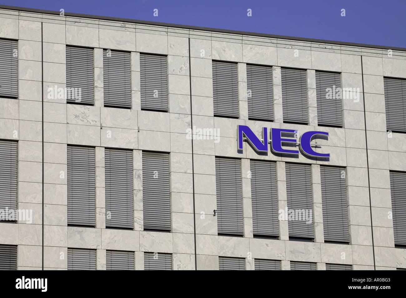 NEC company sign on office building Stock Photo - Alamy