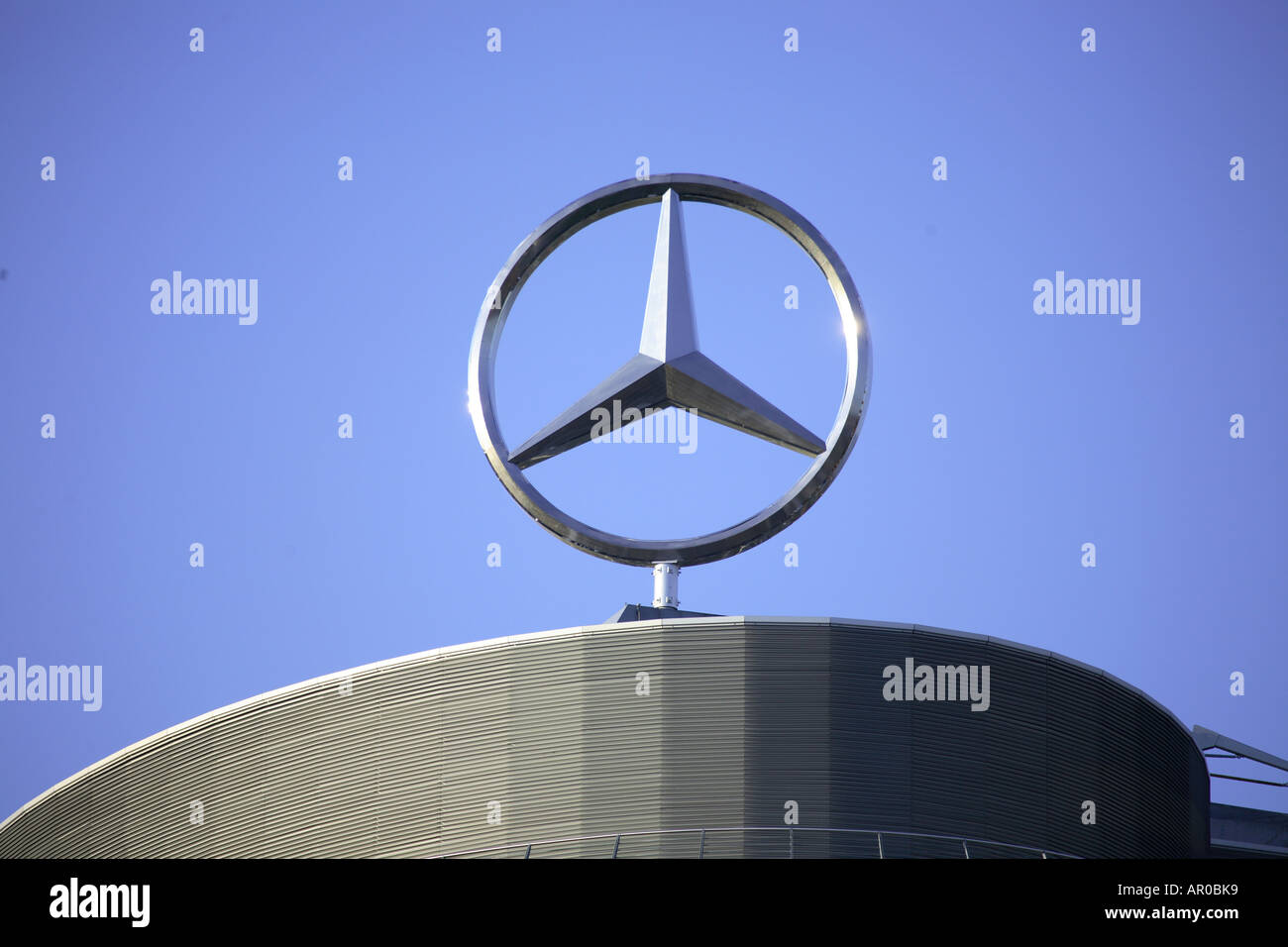 Mercedes star on tower Daimler-Chrysler DaimlerChrysler Daimler ...