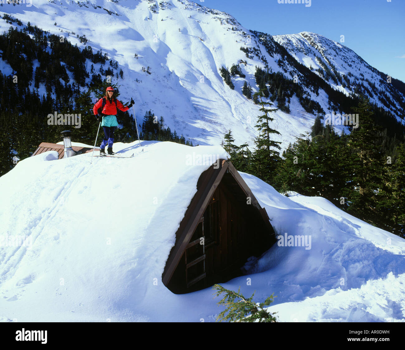 Cabin buried in snow hi-res stock photography and images - Alamy