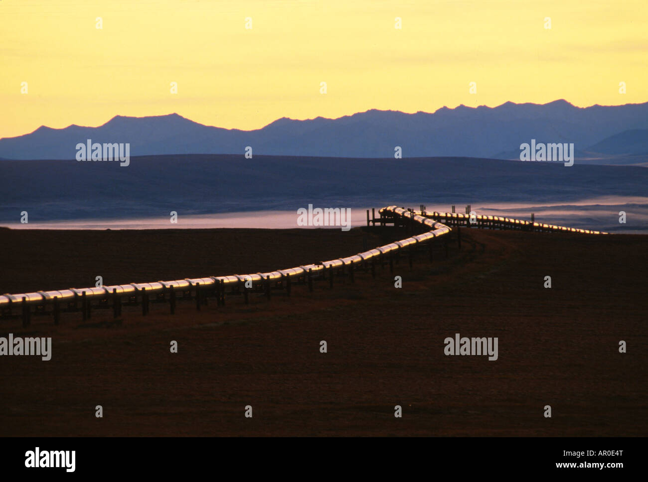 Trans-Alaska Pipeline Brooks Range North Slope Arctic AK summer scenic ...