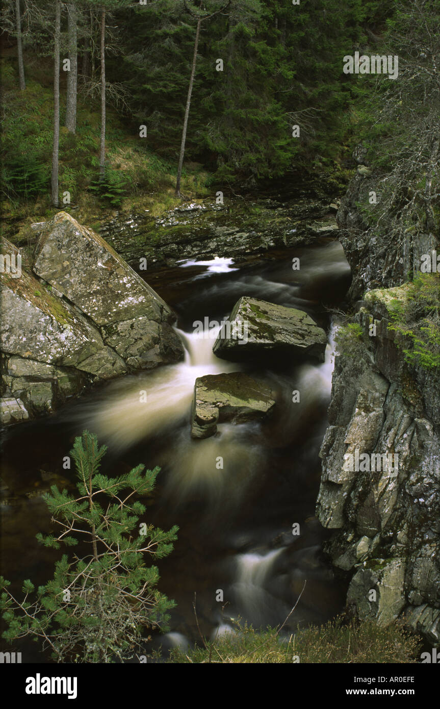 SCOTLAND Scottish Highlands Cainrgorm National Park The fast flowing ...