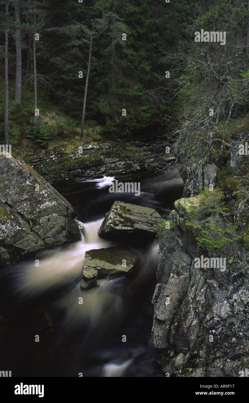 SCOTLAND Scottish Highlands Cainrgorm National Park The fast flowing ...