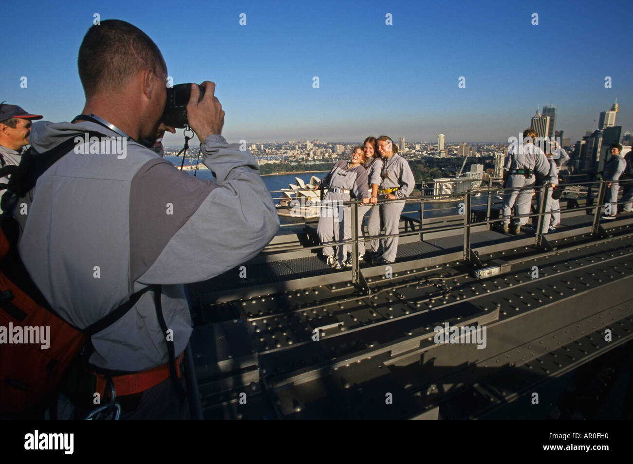 One man making foto of women, Harbour Bridge Tour, Harbour Bridge ...