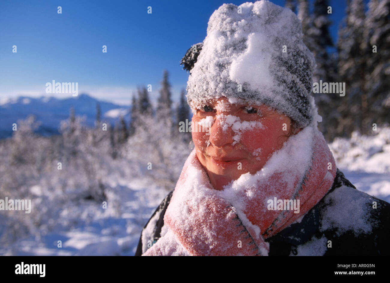 Woman frost face hi-res stock photography and images - Alamy