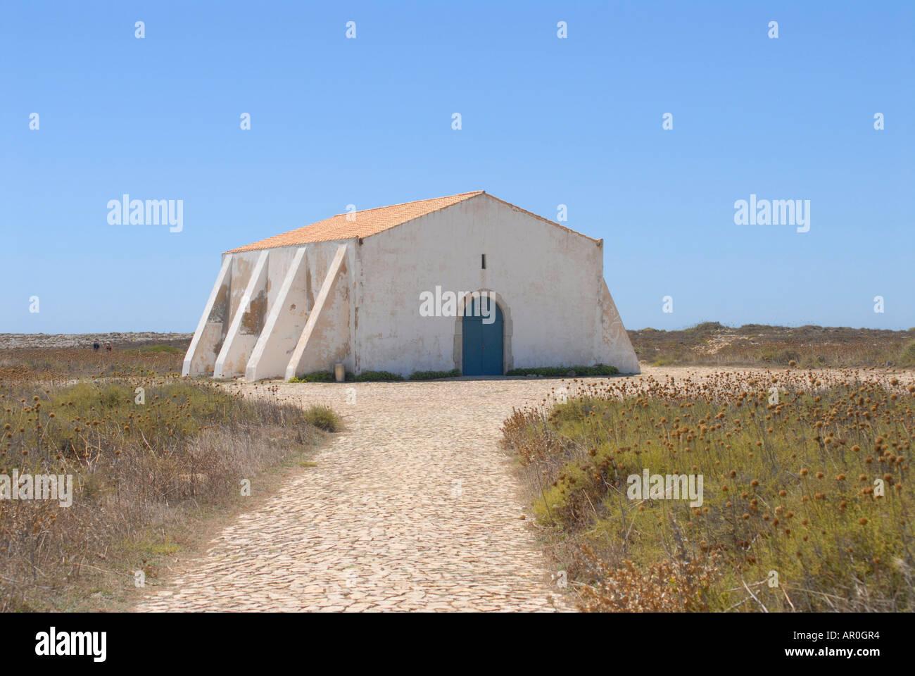 Old auditorium of the fort fortaleza de sagres a national monument on ...