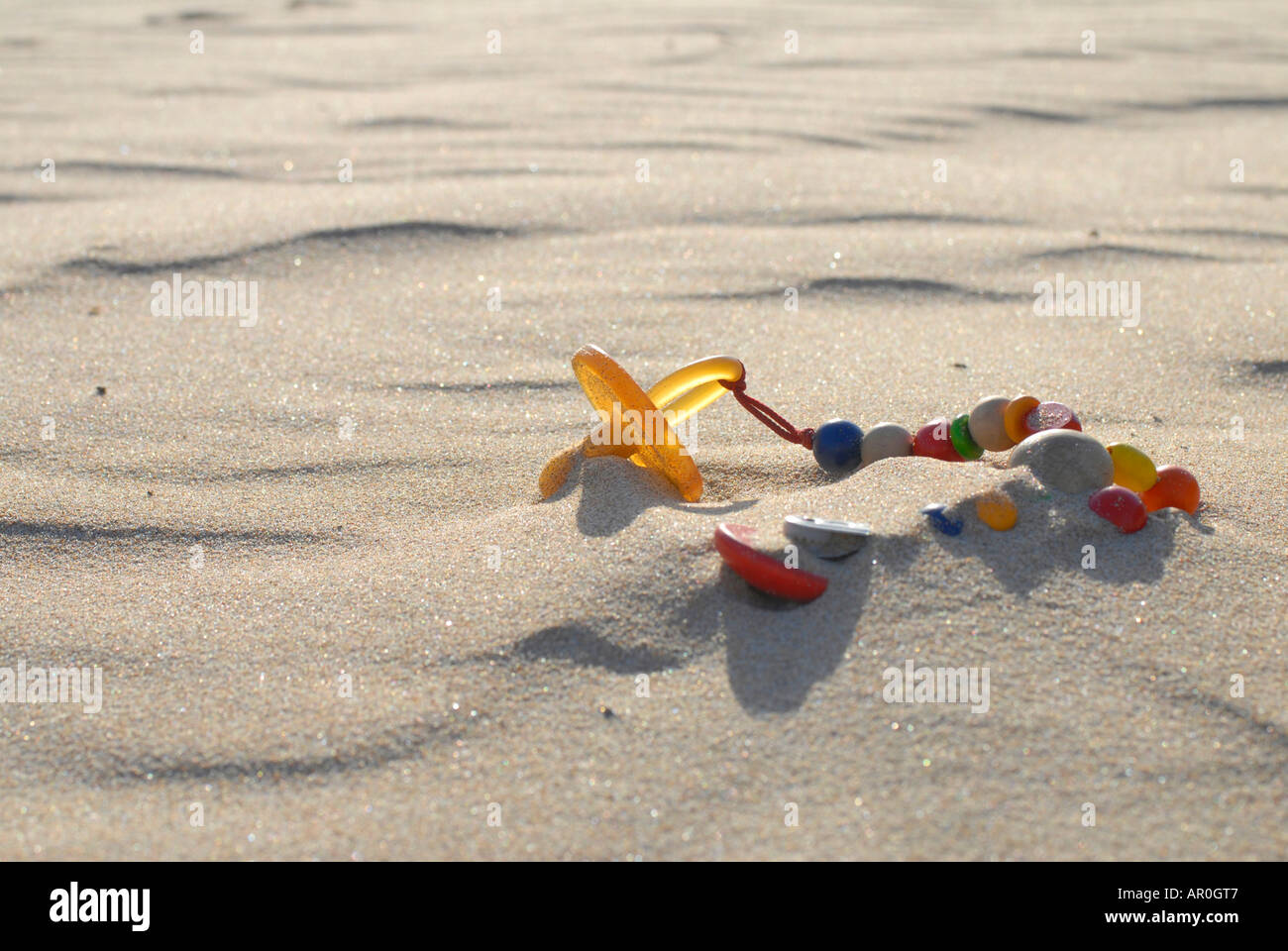 Lost pacifier of a baby Stock Photo - Alamy