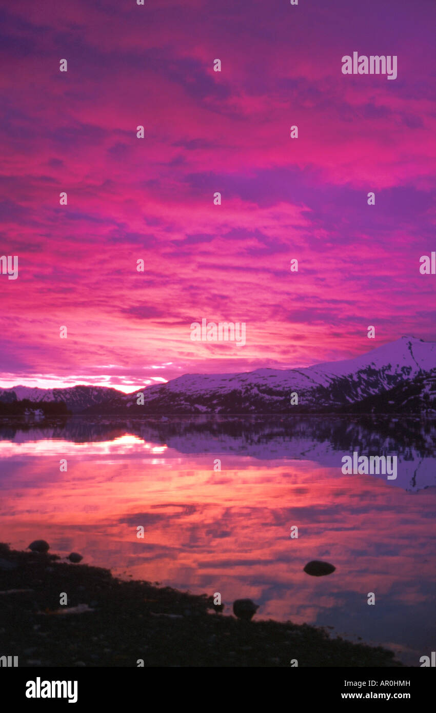 Sunrise Reflected in Water @ Blackstone Bay PWS SC Alaska Summer Scenic ...