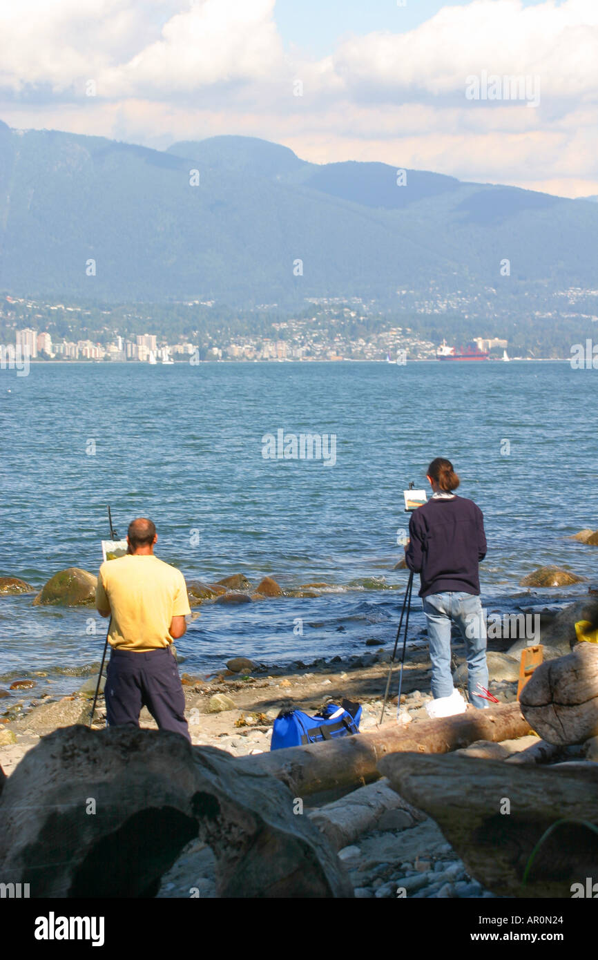 ARTISTS: Outdoor artists at work Stock Photo - Alamy