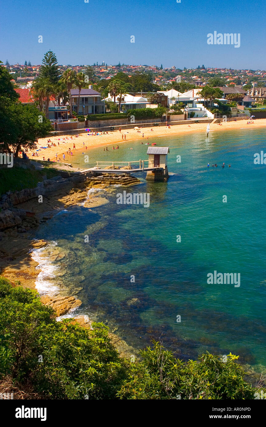 Manly Beach one of the beautiful beaches of Port Jackson bay with ...