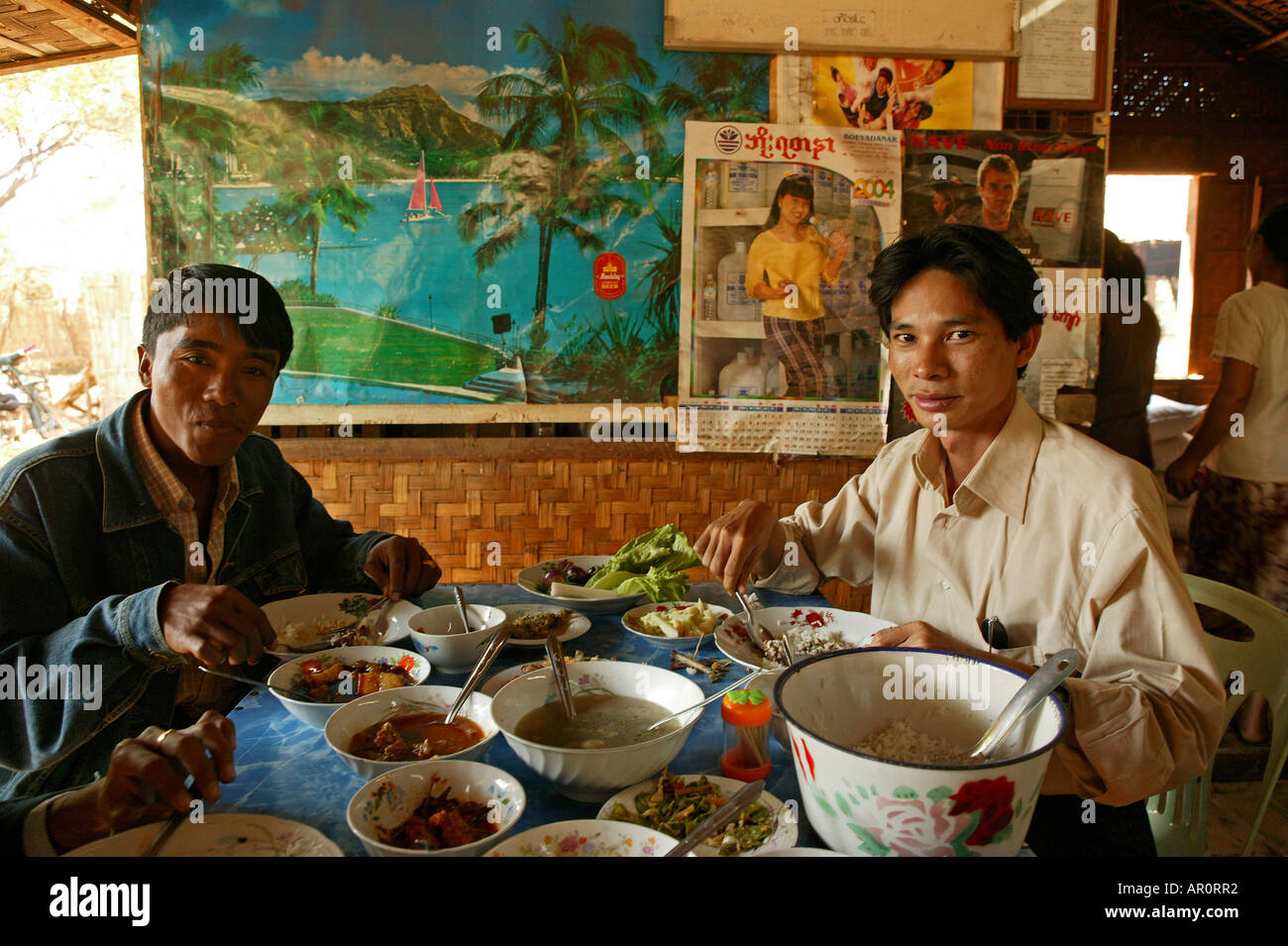 typical Burmese meal, Burma, Myanmar Stock Photo - Alamy