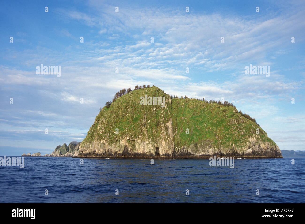 sea stack island in the Chiswell Islands National Marine Sanctuary Gulf ...