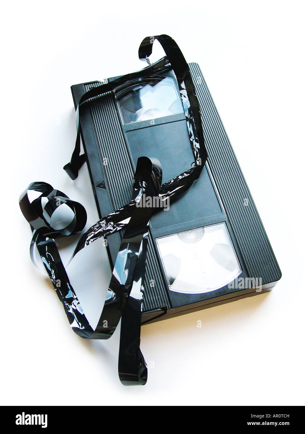 Broken video tape Stock Photo - Alamy