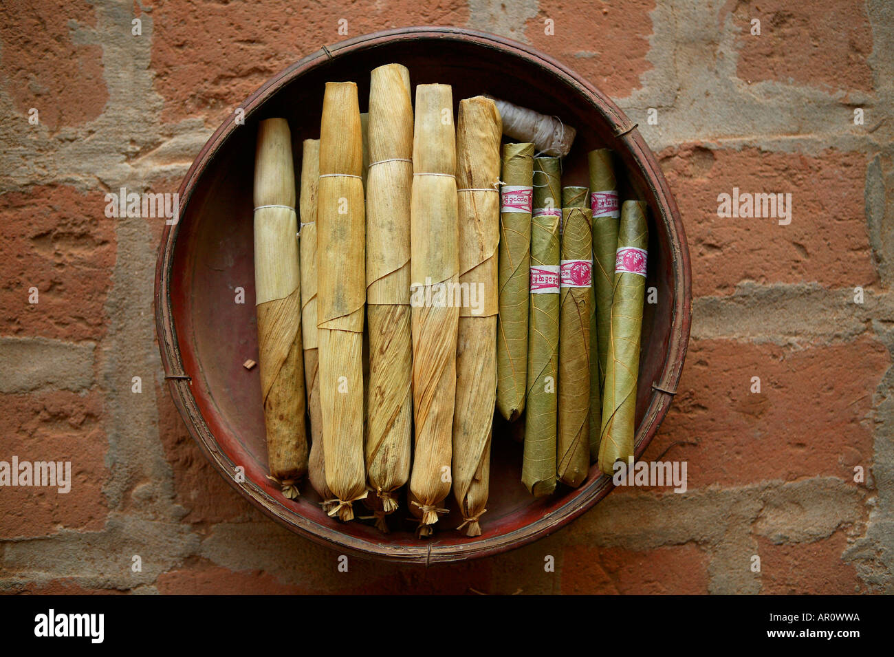 Cheroot, Burmese cigar, Cheroot cigars Stock Photo - Alamy