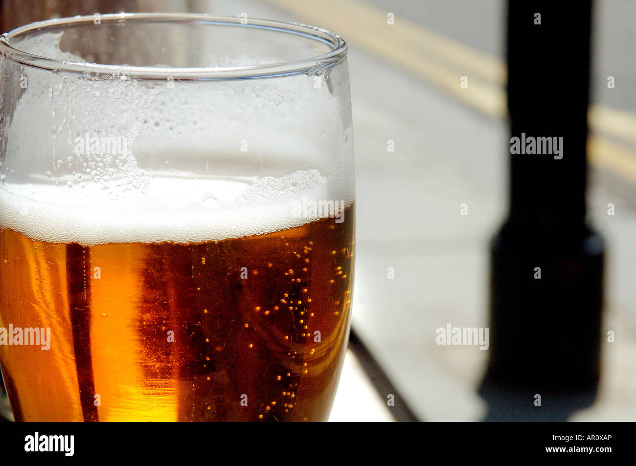 A pint of beer Stock Photo - Alamy