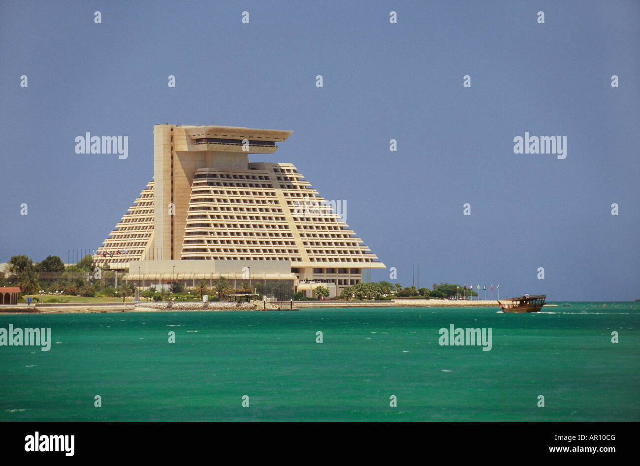 An architectural building is seen near the sea Stock Photo - Alamy