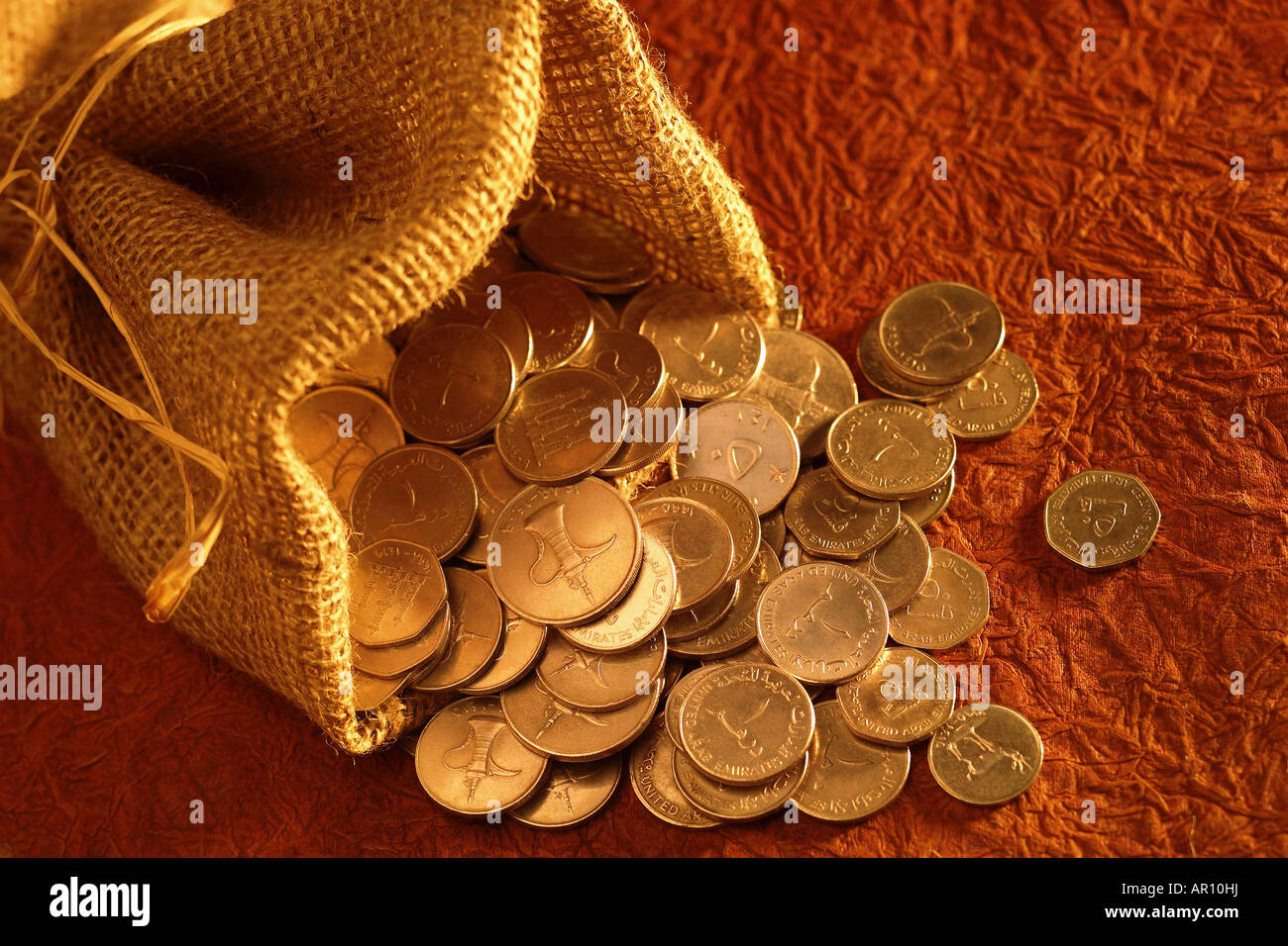 A bag of coins hi-res stock photography and images - Alamy
