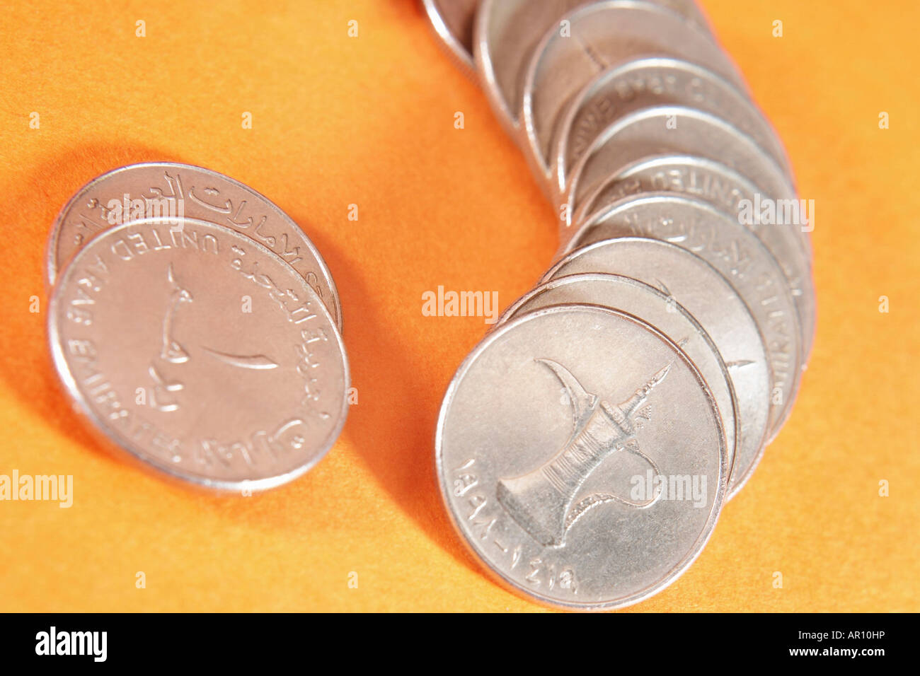 One dirham coins Stock Photo - Alamy