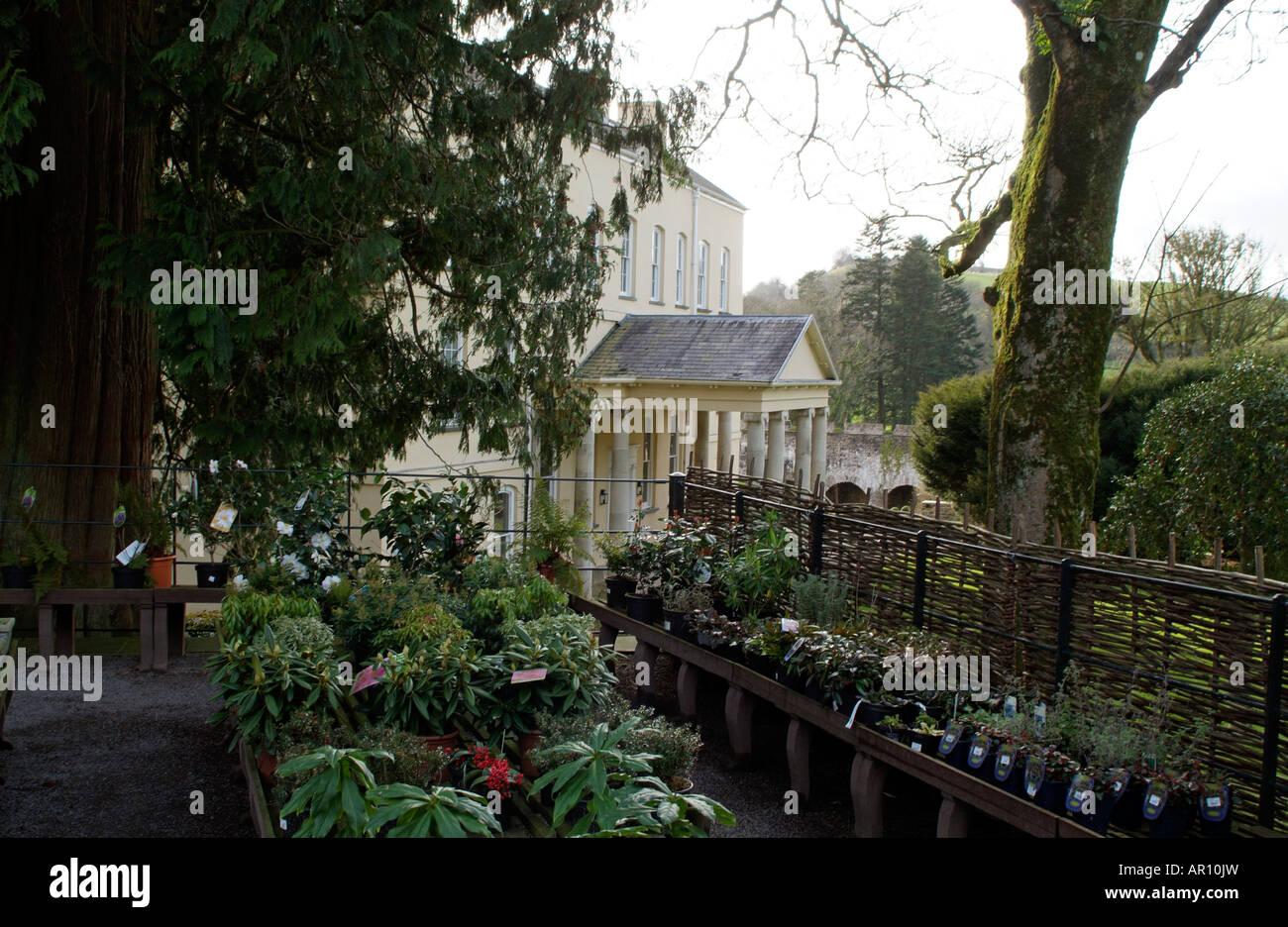 Garden Shop Centre at Aberglasney Gardens and House in the Tywi Valley ...