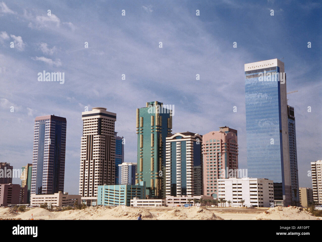 Tall commercial buildings are seen under the sky Stock Photo - Alamy