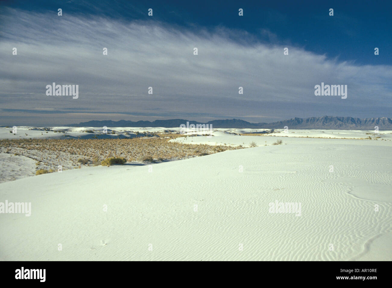 desert landscape in White Sands National Monument New Mexico Stock ...