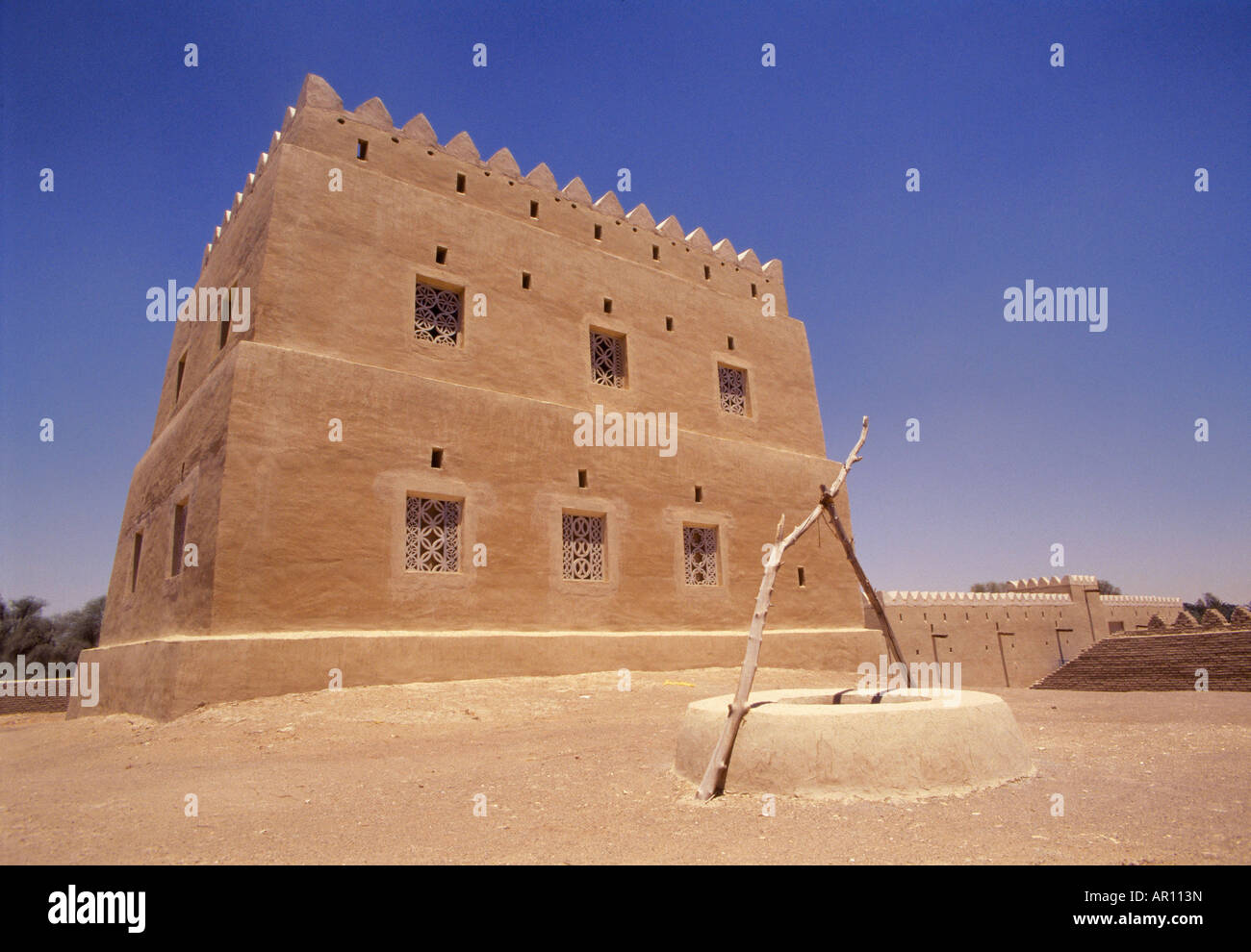 Traditional Building in Al Ain in the Emirate of Abu Dhabi - UAE Stock ...