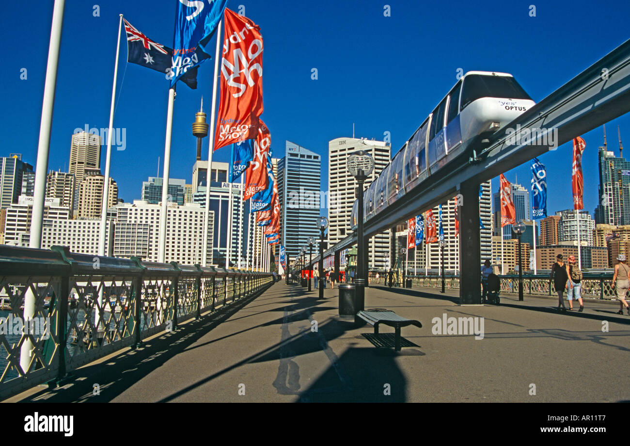Darling Harbor Sydney Monorail High Resolution Stock Photography and ...