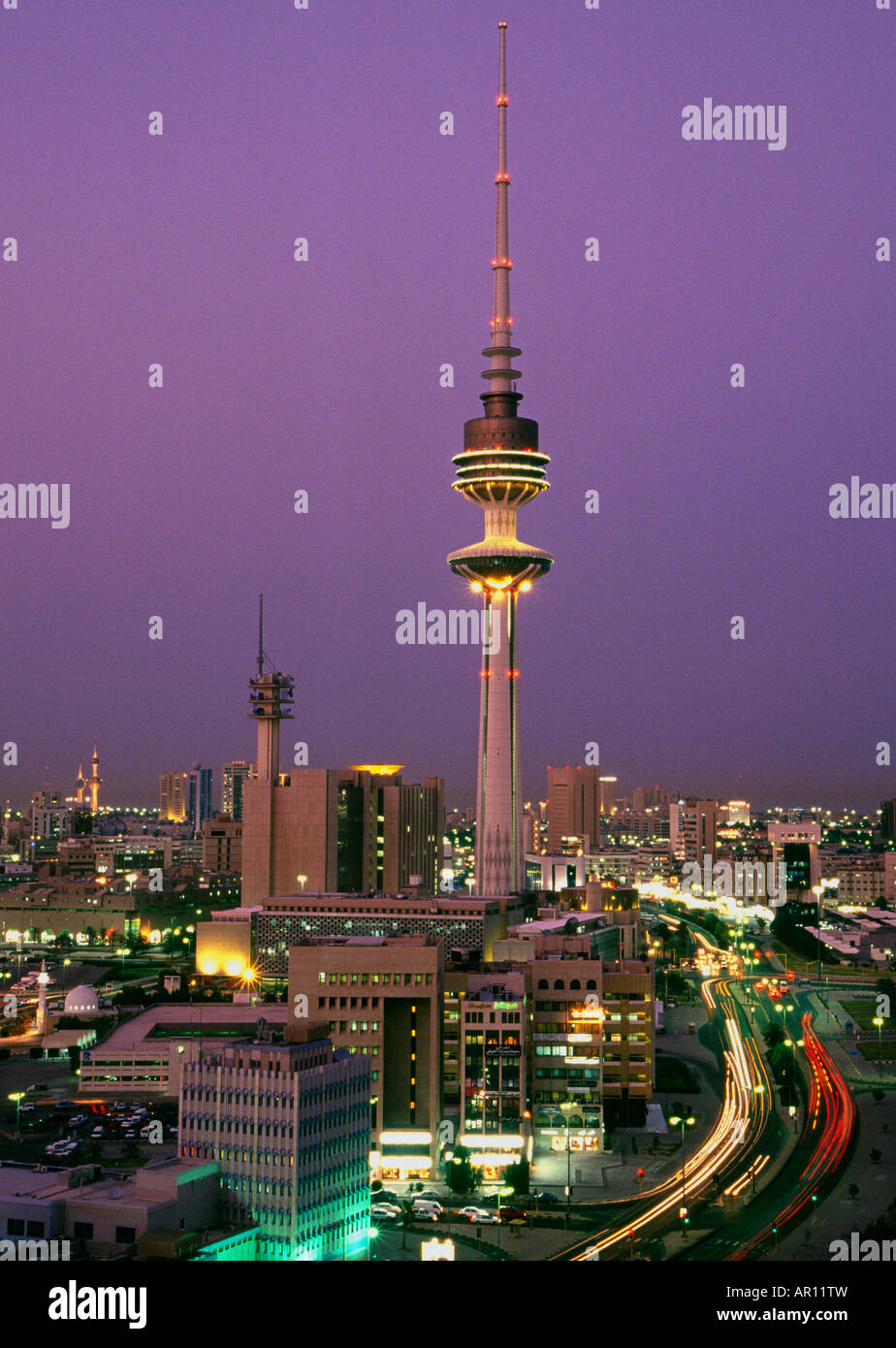 Kuwait city & the Liberation tower Stock Photo - Alamy