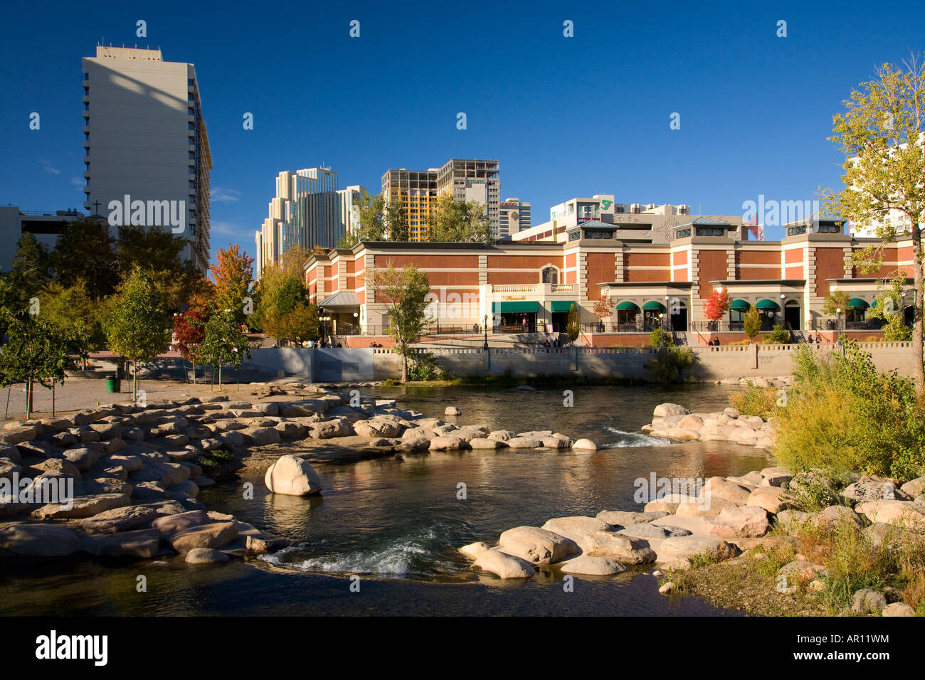 The Truckee River passing through downtown Reno Nevada Stock Photo - Alamy