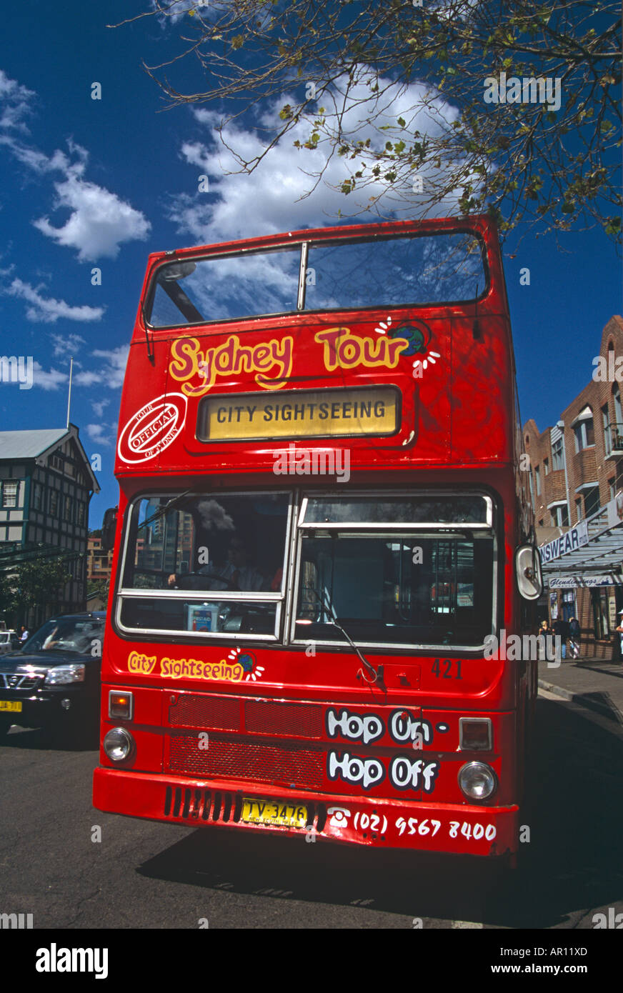Sydney Tour Tourists’ bus, Sydney, New South Wales, Australia Stock ...