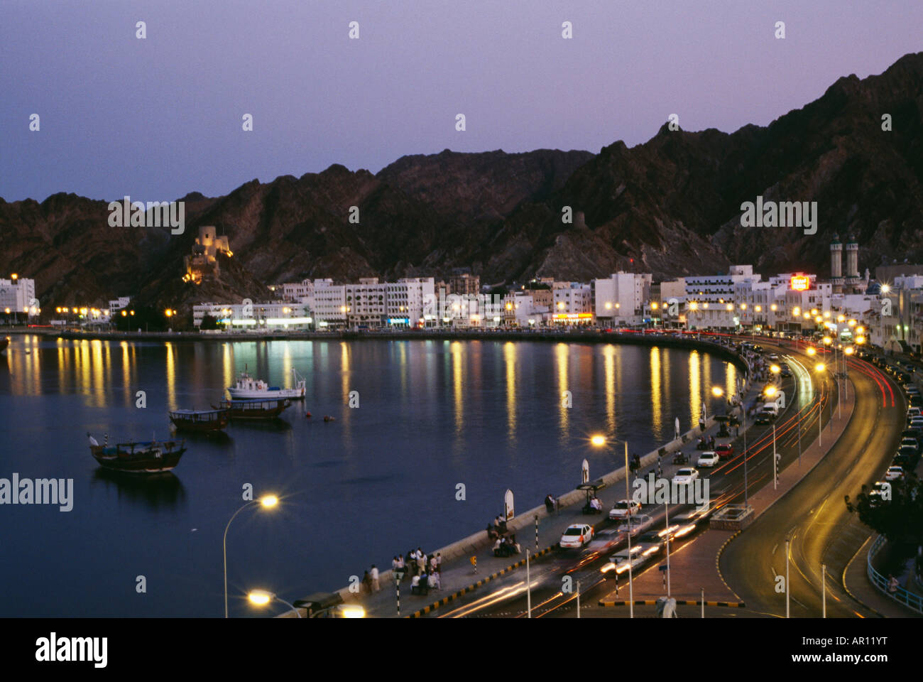 Driving car on muscat highway hi-res stock photography and images - Alamy