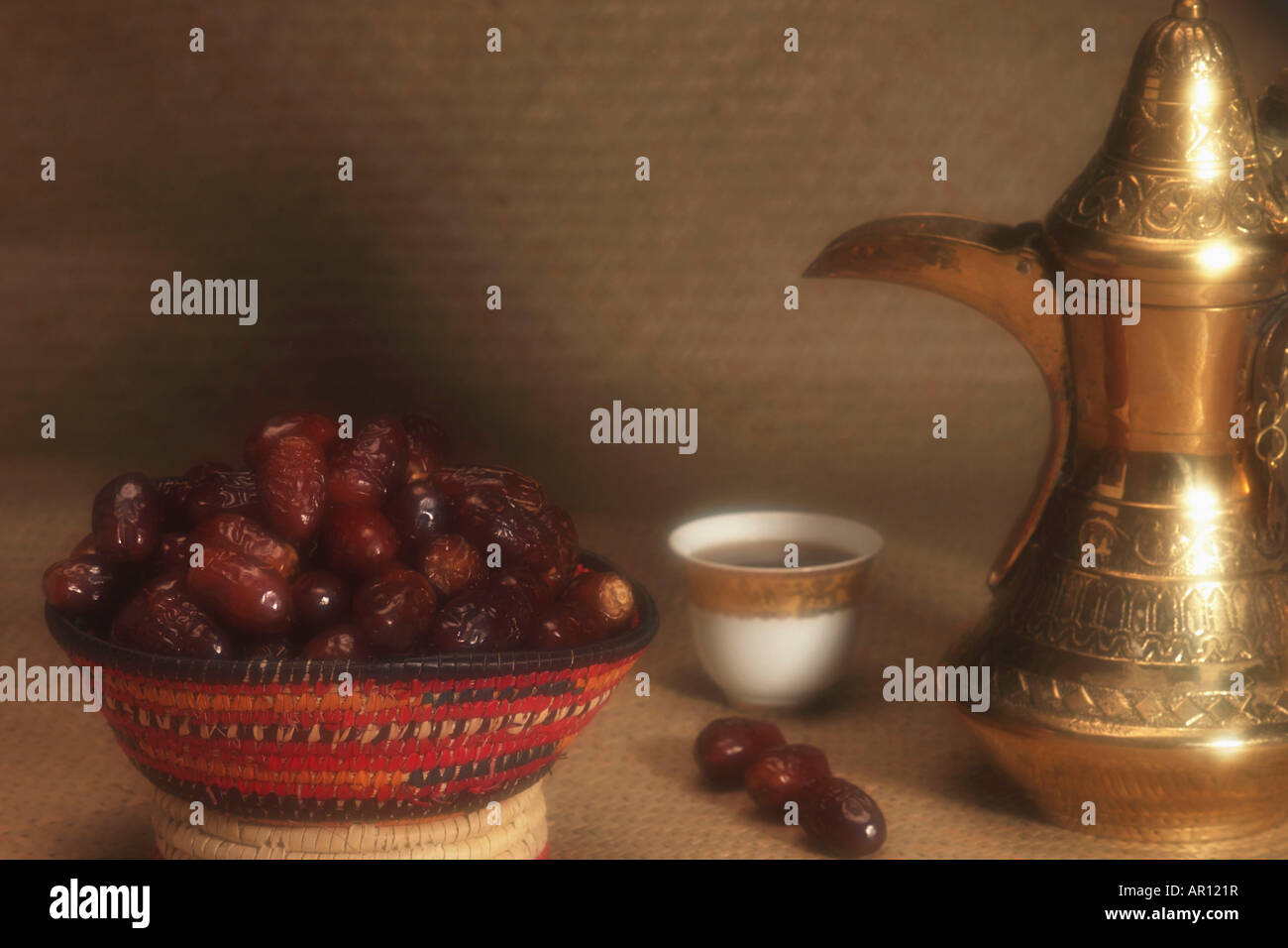 Dates and Coffee Stock Photo - Alamy