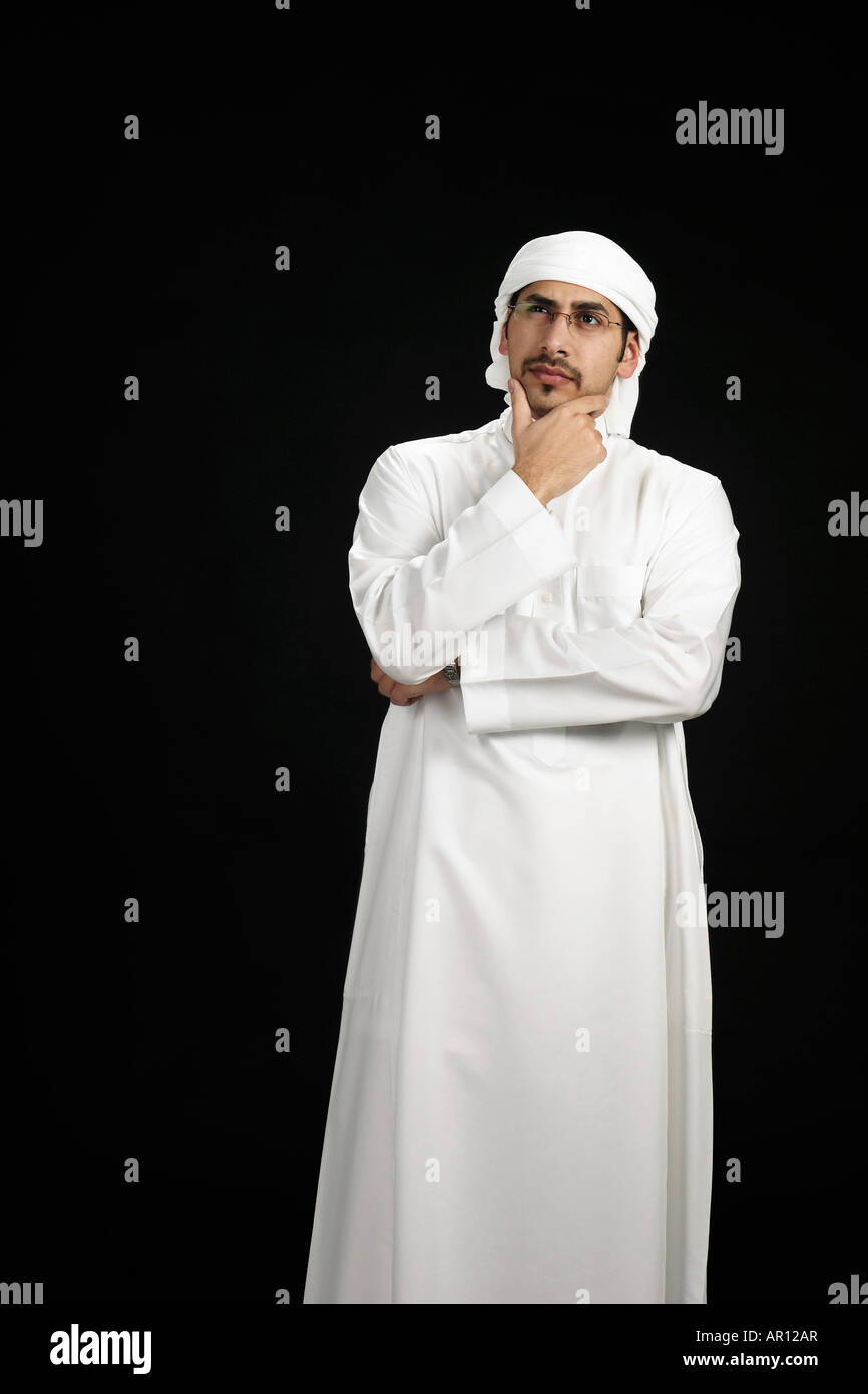 Adult man and thinking and middle east hi-res stock photography and ...