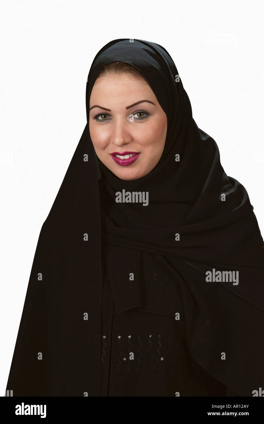 Arab Lady looking at the camera Stock Photo - Alamy