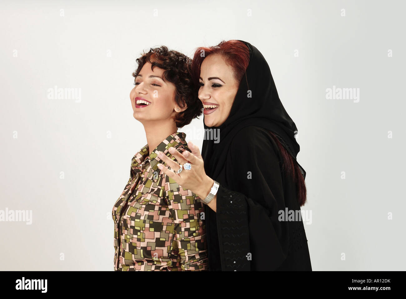 Arab ladies having some fun Stock Photo - Alamy