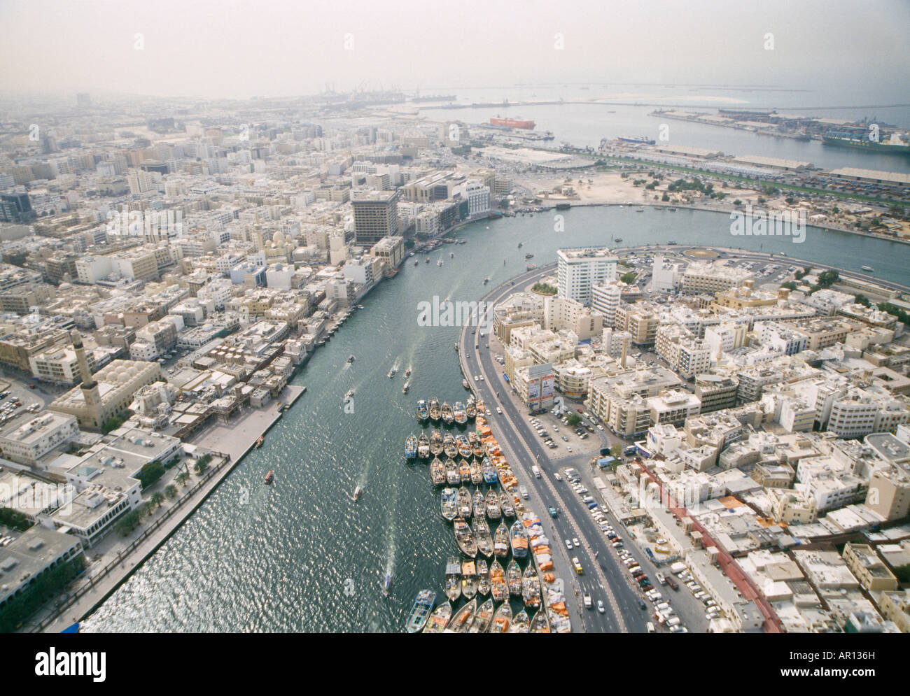 Aerial View of Dubai Creek Stock Photo - Alamy