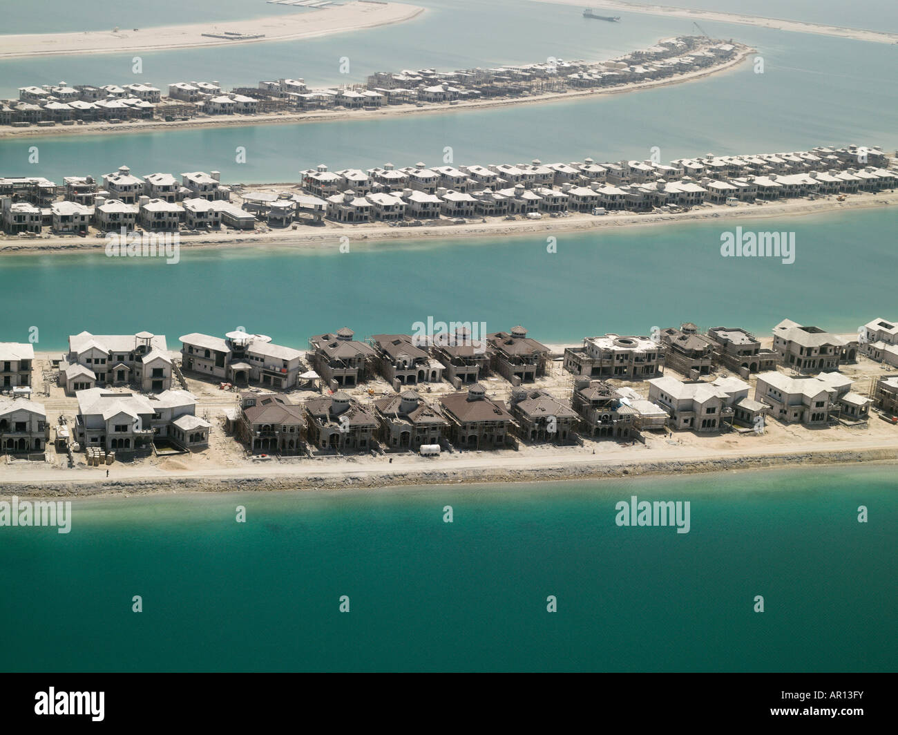 Aerial View of Residential Area located at the Sea seen during at day ...
